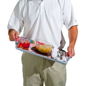 Lapper | Dining | 2pack Nonslip Dinner Trays In Zebra Print | Poshmark